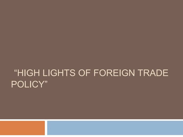 EXIM Policy.ppt