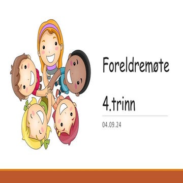 Eksempel på presentasjon til foreldremøte | PPTX