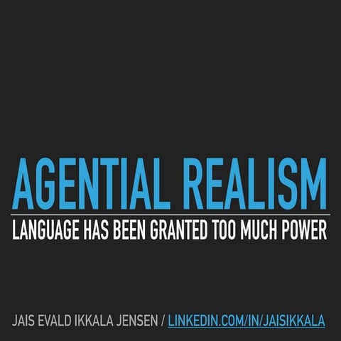 Introduktion til Agential Realism | PDF