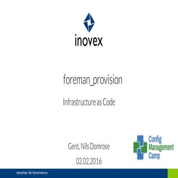 foreman_provision – Infrastructure as code | PPT