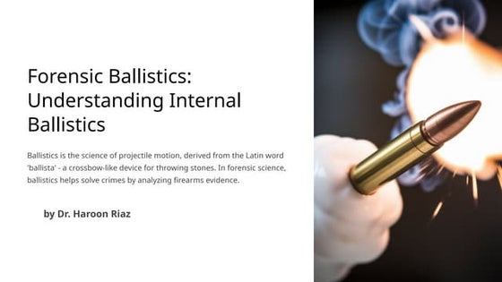 Internal ballistic | PPTX | Arms & Ammunition | Sensitive Topics