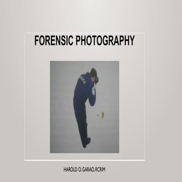 Forensic photography | PPTX
