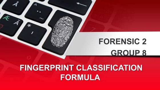 Fingerprint Classification | PPTX