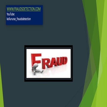 Forensic accounting vs fraud examination | PPTX