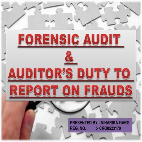 Forensic audit | PPT