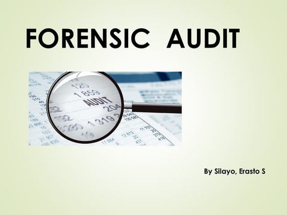 Forensic Accounting Frauds and Fraud theories | PPTX