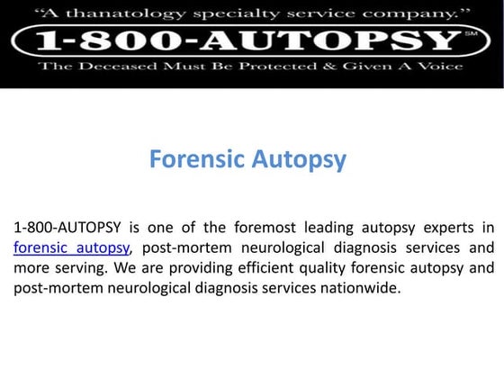 Autopsy | PPT