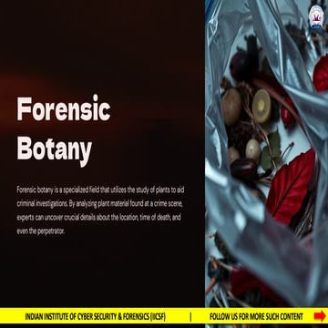 Forensic Botany | PPTX