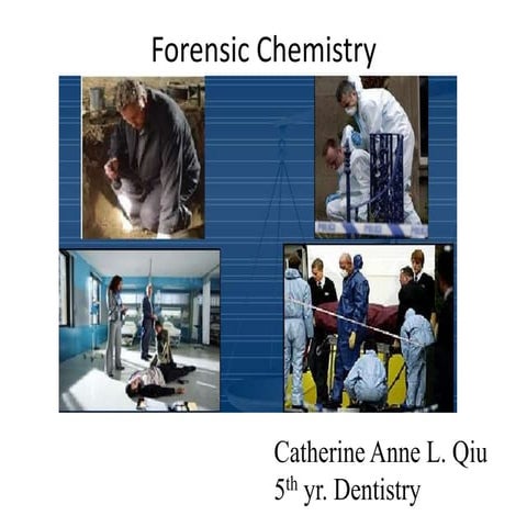 Forensic chemistry | PPTX
