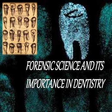 Forensic dentistry | PPTX