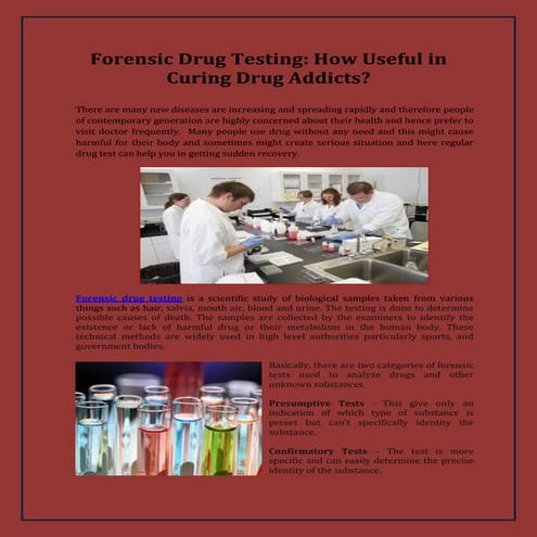Forensic drug testing | PDF