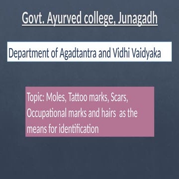 Forensic science ppt made for assignment purpose only | PPTX