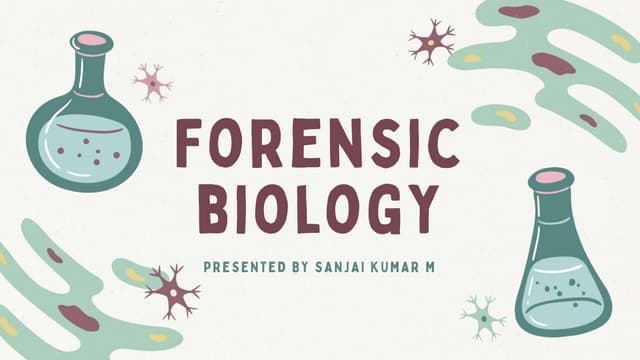 Forensic Botany | PPTX