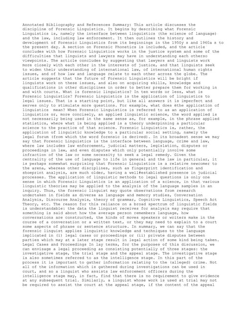 PART 1 ARTICLE REVIEW ON FORENSIC LINGUISTICS.pptx