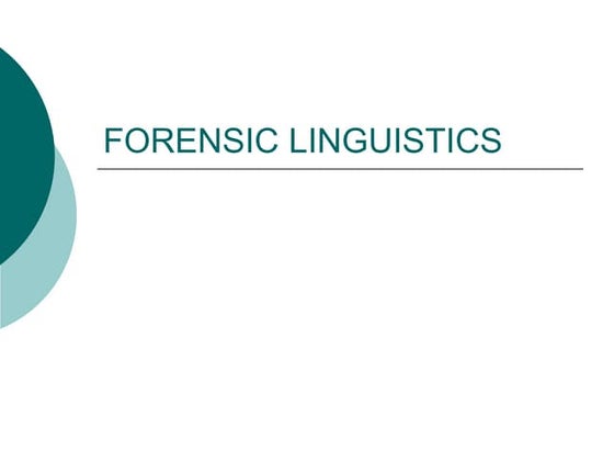 Forensic botany | PPTX