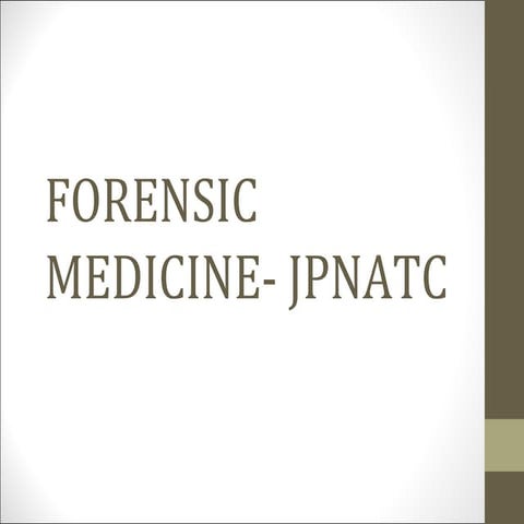 Forensic medicine audit-2011 | POT