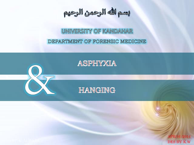 Hanging, strangulation, Asphyxial death | PDF