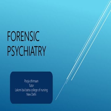 Forensic psychiatry | PPTX