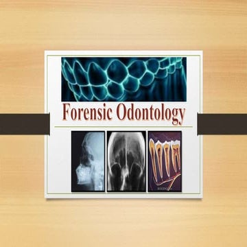 Forensic odontology | PPTX