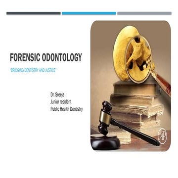 FORENSIC ODONTOLOGY knowledge in clinical dentistry | PPTX