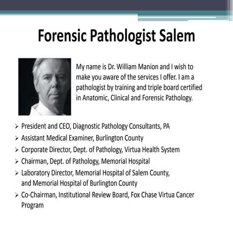 Forensic pathologist salem | PDF