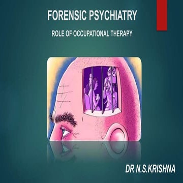 Forensic Psychiatry in Occupational Therapy | PPTX