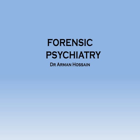 Forensic Psychiatry | PDF