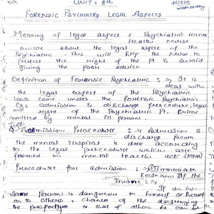 FORENSIC PSYCHIATRY LEGAL ASPECTS (BSC, GNM NOTES).pdf