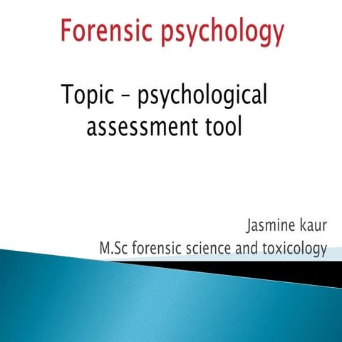 Forensic psychology | PPTX