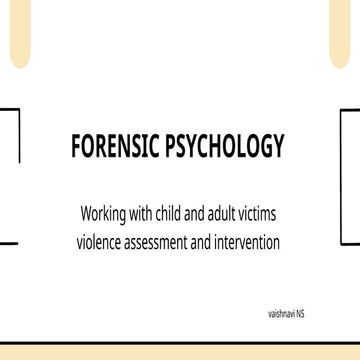 Forensic Psychology Pptx Pptx Psychology Pptx