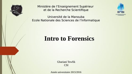 Digital Forensic Case Study | PPT