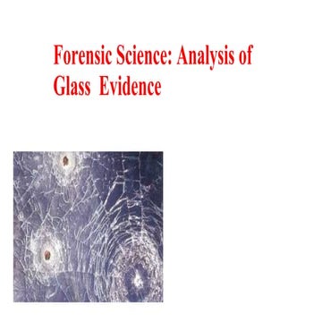 Forensic science soil and glass final | PPT | Chemistry | Science
