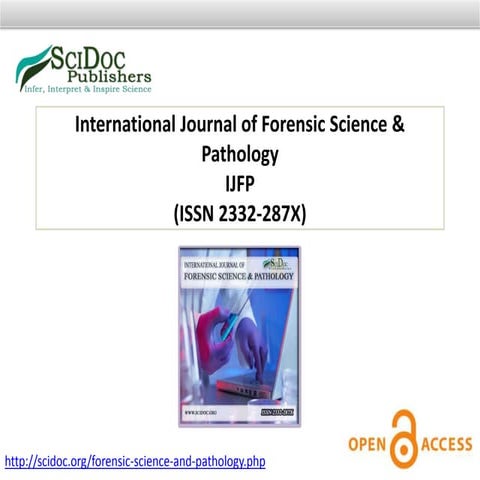 Forensic science and pathology Journal - SciDocPublishers | PPTX ...