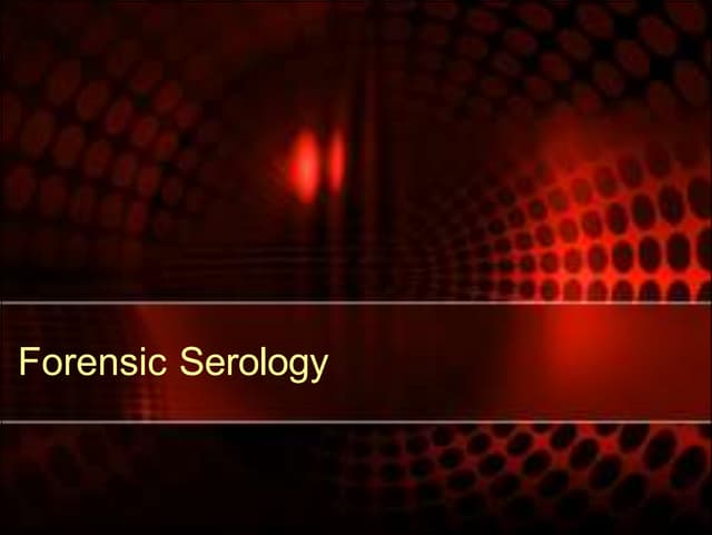 Examination of Blood | PPTX