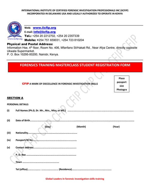 Forensic training masterclass syllabus | PDF