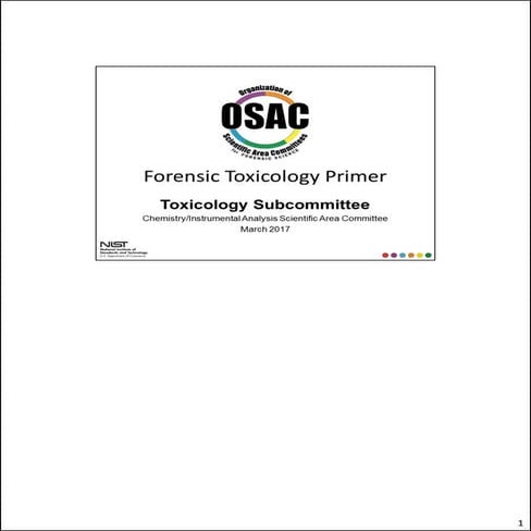 forensic toxicology.pdf for crim students | PDF