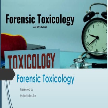 INTRODUCTION TO TOXICOLOGY | PPTX