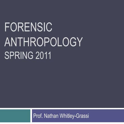 Forensic week 1 | PPTX