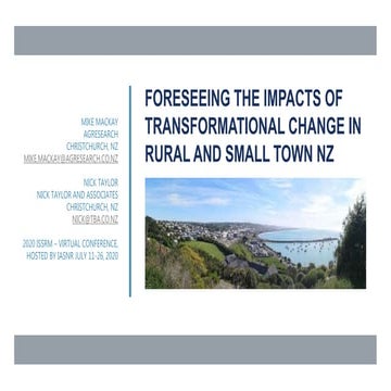 Foreseeing the impacts of transformational change final | PPT
