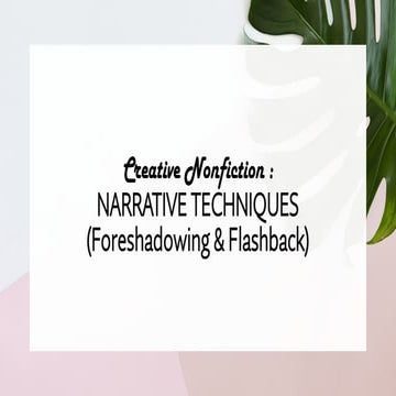 Narrative Techniques: Foreshadowing & Flashback.pdf