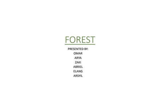 types of forest | PPTX | Geography | Science
