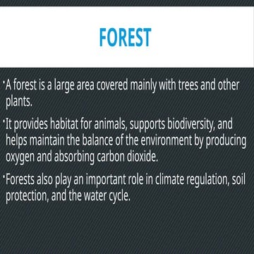 FOREST PRESENTATION FOR BS LEVEL 2ND SEMESTER. | PPTX