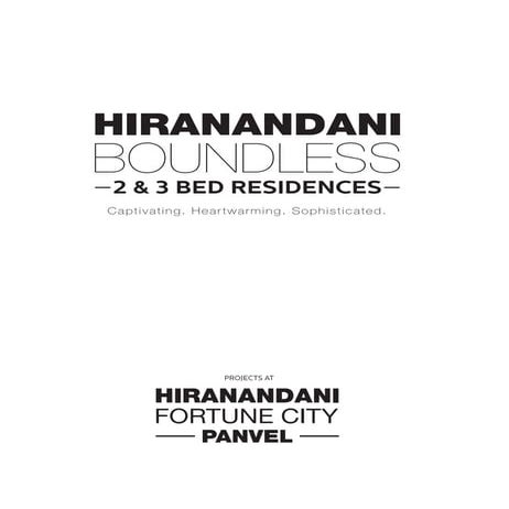 Brochure for Hera Residences at Hiranandani Fortune City, Panvel | PDF