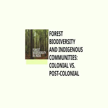 History Of Forest Conservation In Indian Subcontinent. | PDF