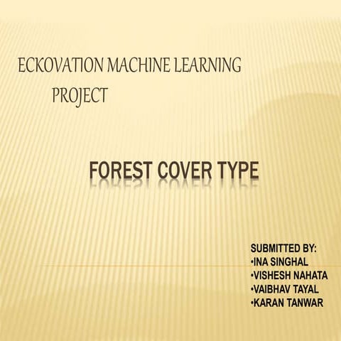 Forest cover type | PPTX