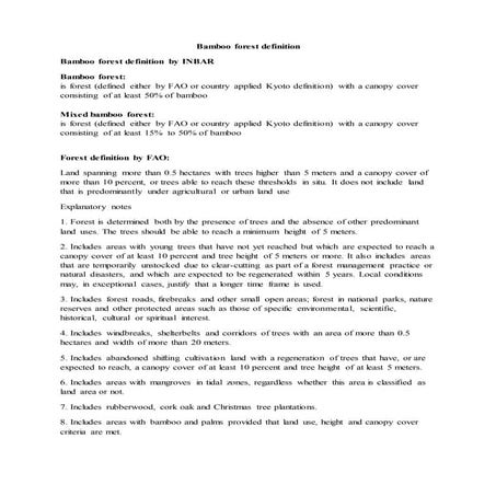 Forest definition and bamboo forest | DOCX