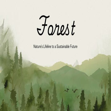 Forest Education Presentation en inglés verde | PDF