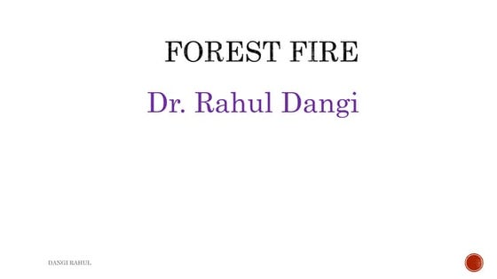 Forest fire | PPT