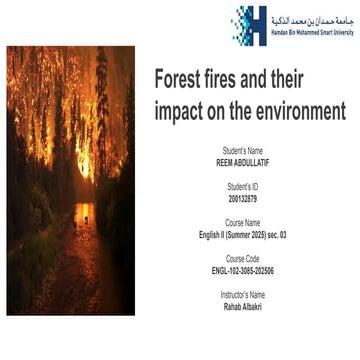 Forest fires and their impact on the environment.pptx