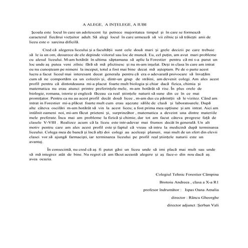 Forestier Campina | DOCX